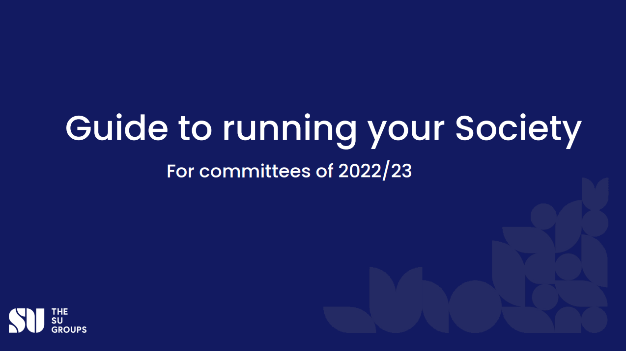 Guide To Running Your Society